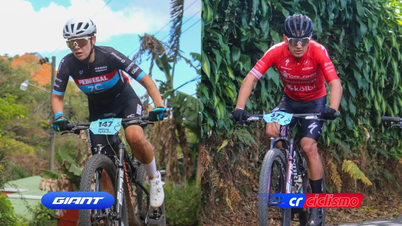 Cristel Espinoza y Joseph Ramírez conquistaron la Clásica Palmarín MTB